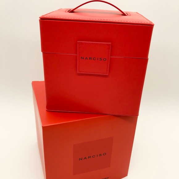 Narciso Rodriguez | Bags | Narciso Rodriguez Red Makeup Jewelry Box ...